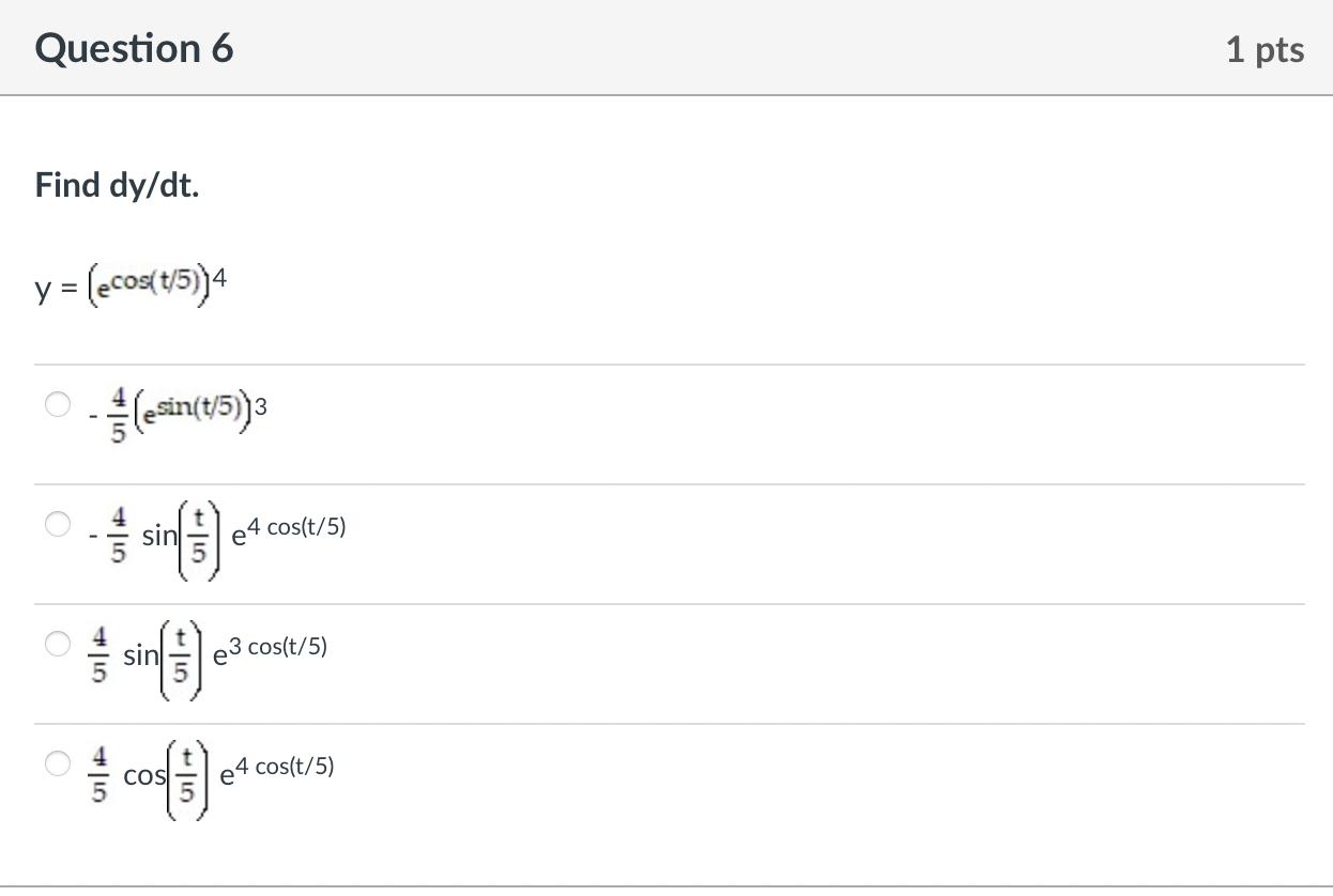 Solved Question 4 1 pts s is the distance (in feet) traveled | Chegg.com