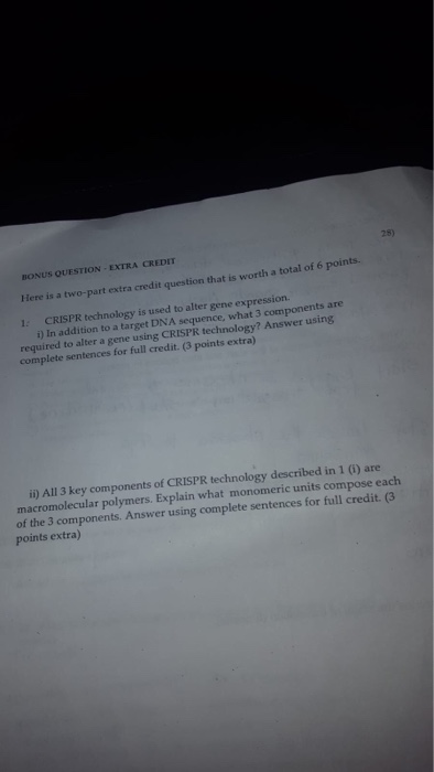 Solved 25) BONUS OUESTION-EXTRA CREDIT Here is a two-part | Chegg.com Solved 25) BONUS OUESTION-EXTRA CREDIT Here is a two-part | Chegg.com