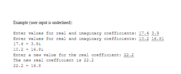 Solved Workout 1. Complex Number Class A complex number is | Chegg.com