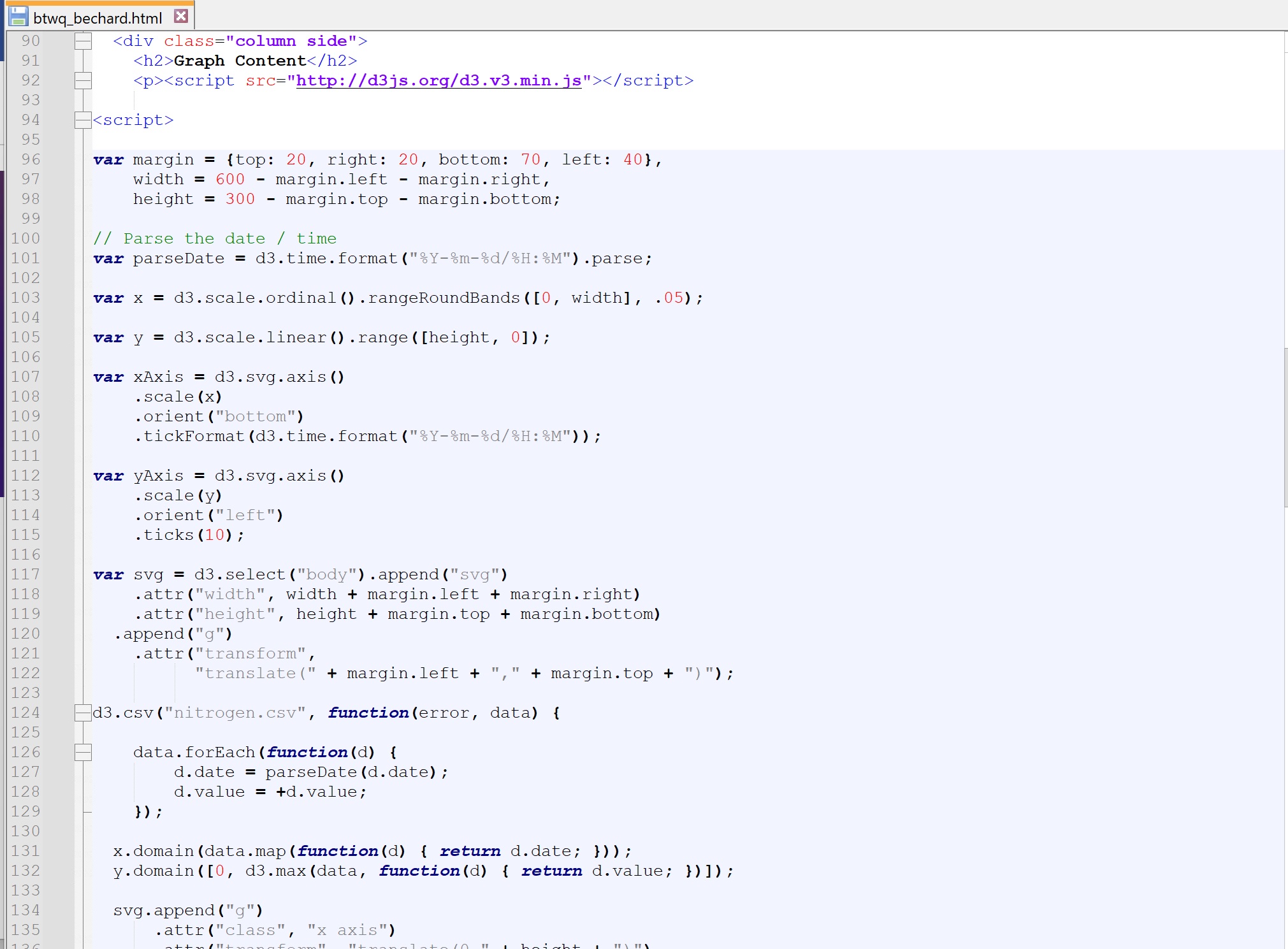Solved I am working on a 3 column html page - I have a bar | Chegg.com