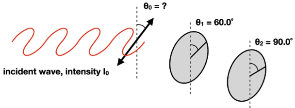 Solved Problem 16 Two polarizing filters are set up in a | Chegg.com
