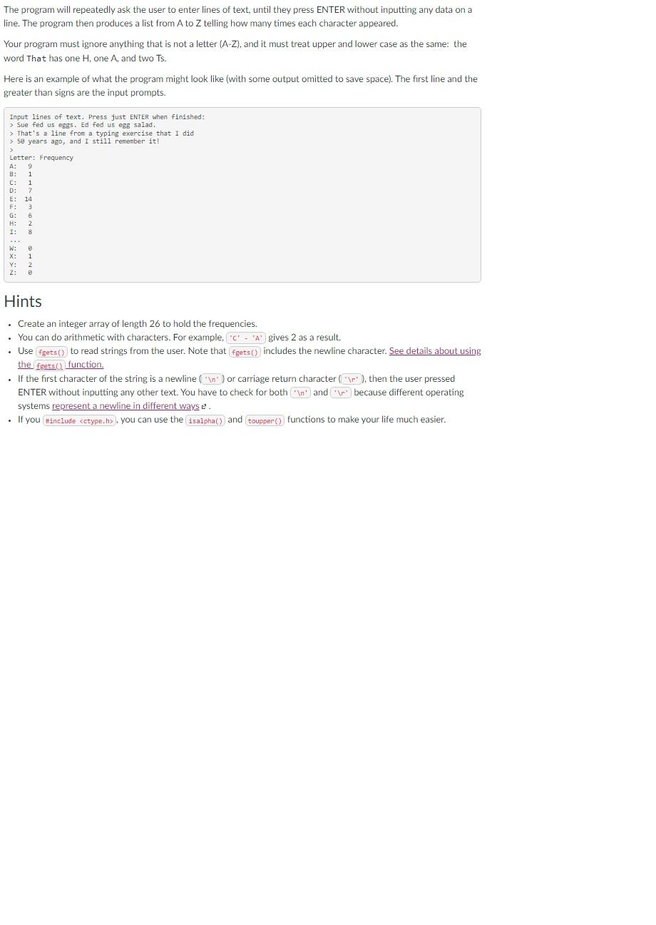 Solved The program will repeatedly ask the user to enter | Chegg.com