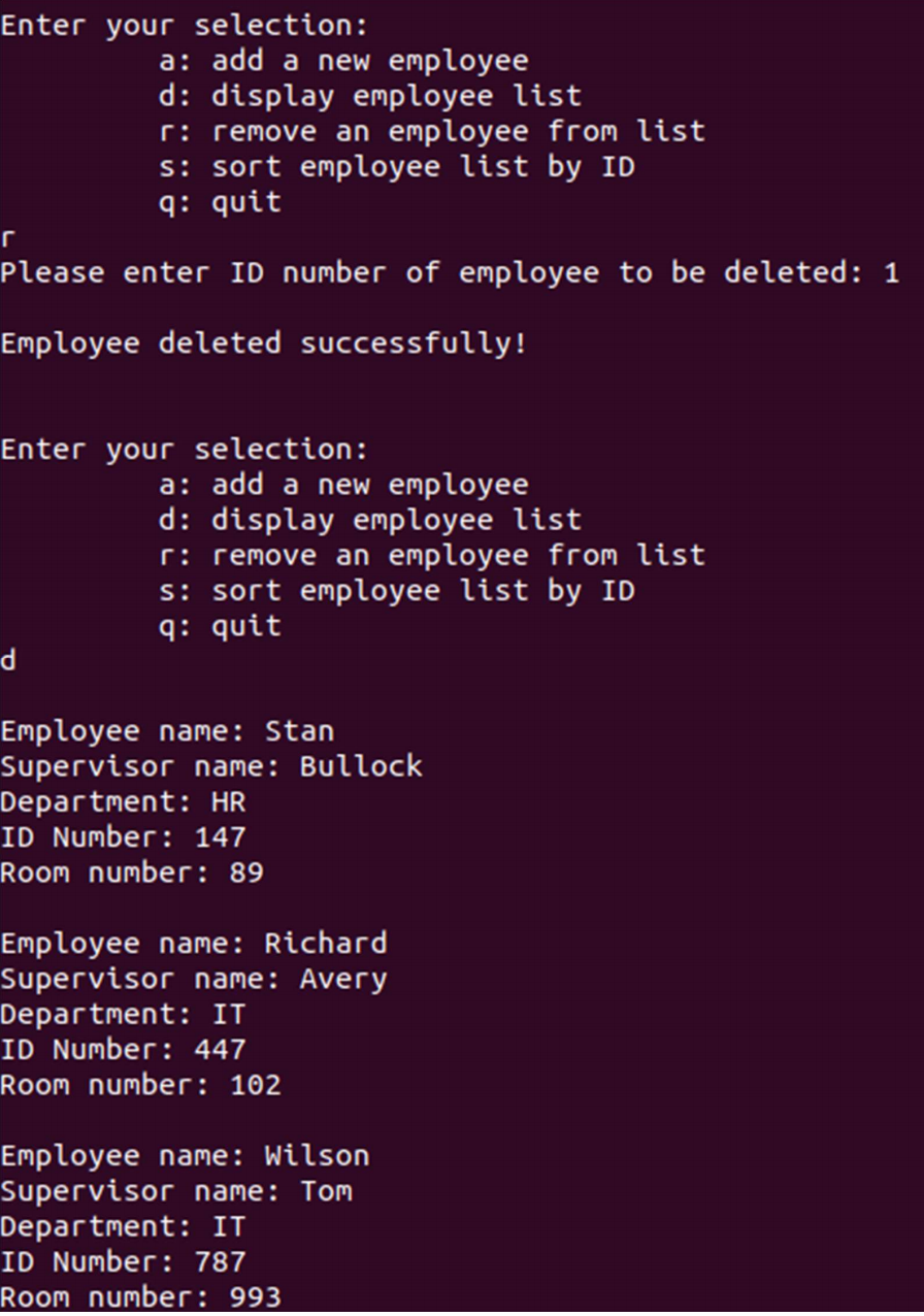 Solved ***I only need to fix my delete function it's working | Chegg.com