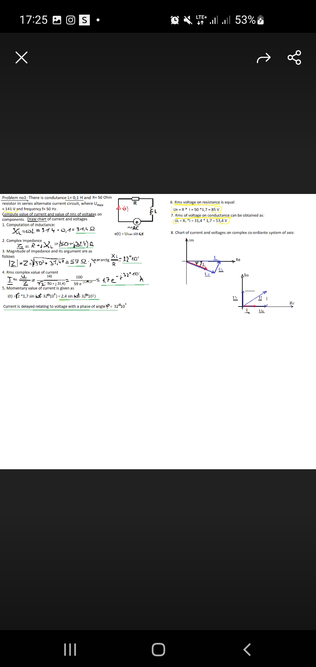 Solved Lab on 1 June: AC circuit calculations. Oscillating | Chegg.com
