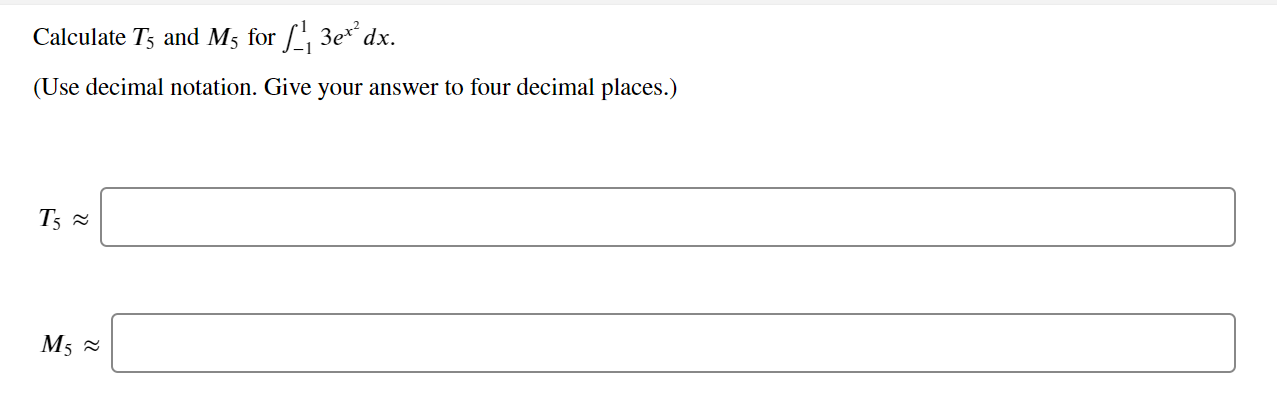 Solved Calculate Ts And Ms For 3ex Dx Use Decimal