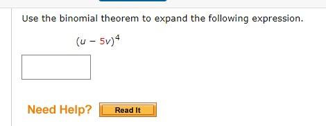 Solved Use the binomial theorem to expand the following | Chegg.com