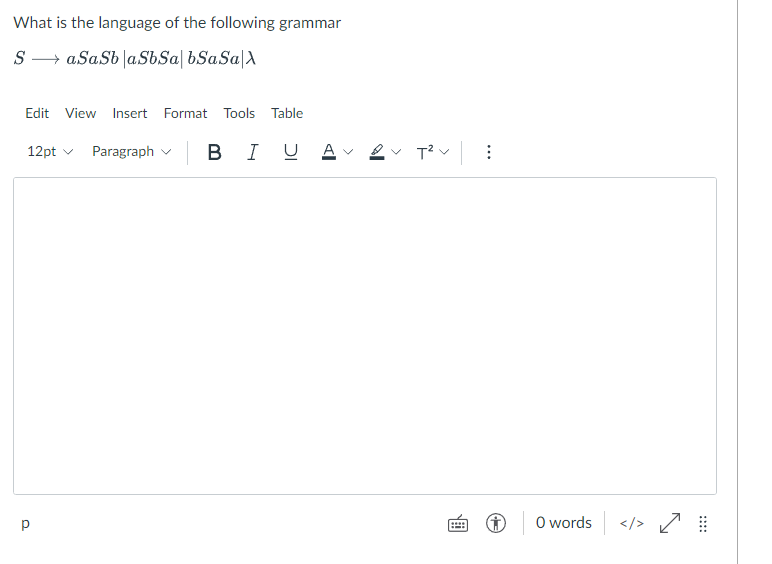 Solved What is the language of the following grammar | Chegg.com