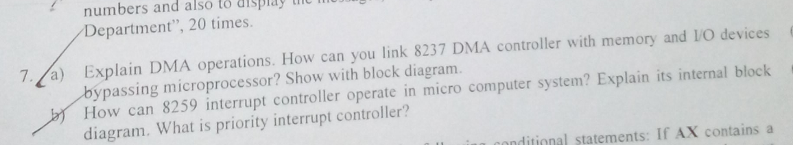 Solved numbers and also to Department”, 20 times. z a) | Chegg.com