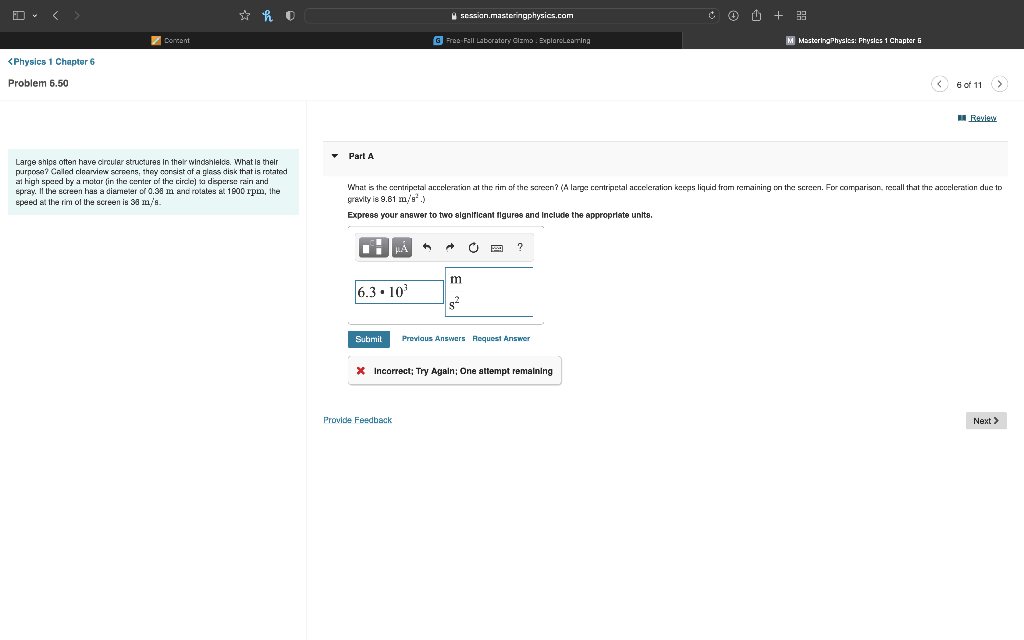 Solved * h 0 session.masteringphysics.com 《g + Corrent Free | Chegg.com