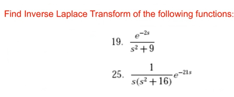 Solved Find Inverse Laplace Transform of the following | Chegg.com