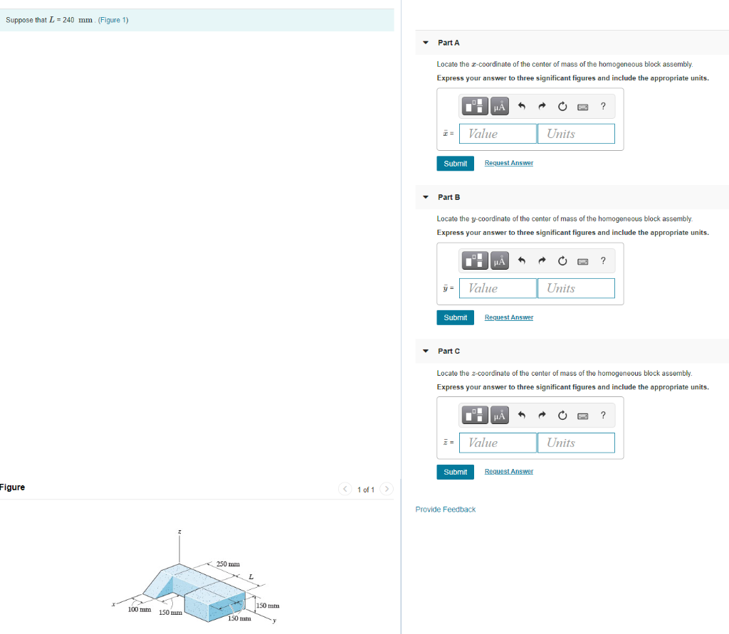 Solved Suppose That L = 240 Mm (figure 1) Part A Locate The 