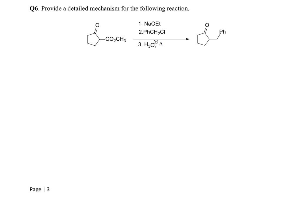 Solved Q6. Provide a detailed mechanism for the following | Chegg.com