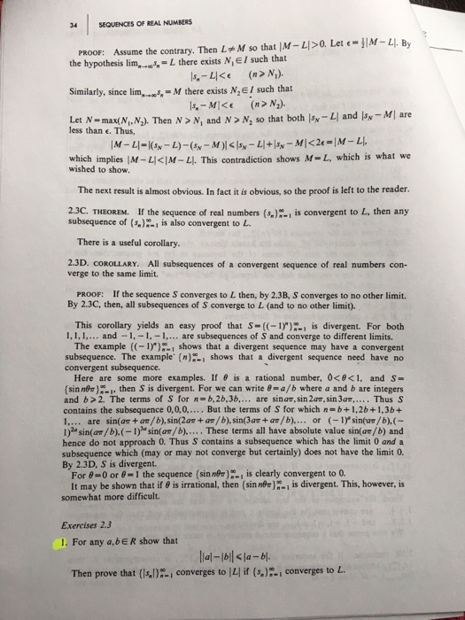 Solved 32 SEQUENCES OF REAL NUMBERS eve or 8n1/2 e (n> N). | Chegg.com