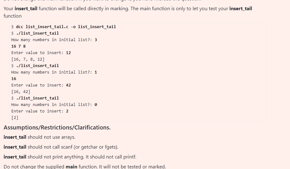 Solved Insert an element at the tail of a Linked List | Chegg.com