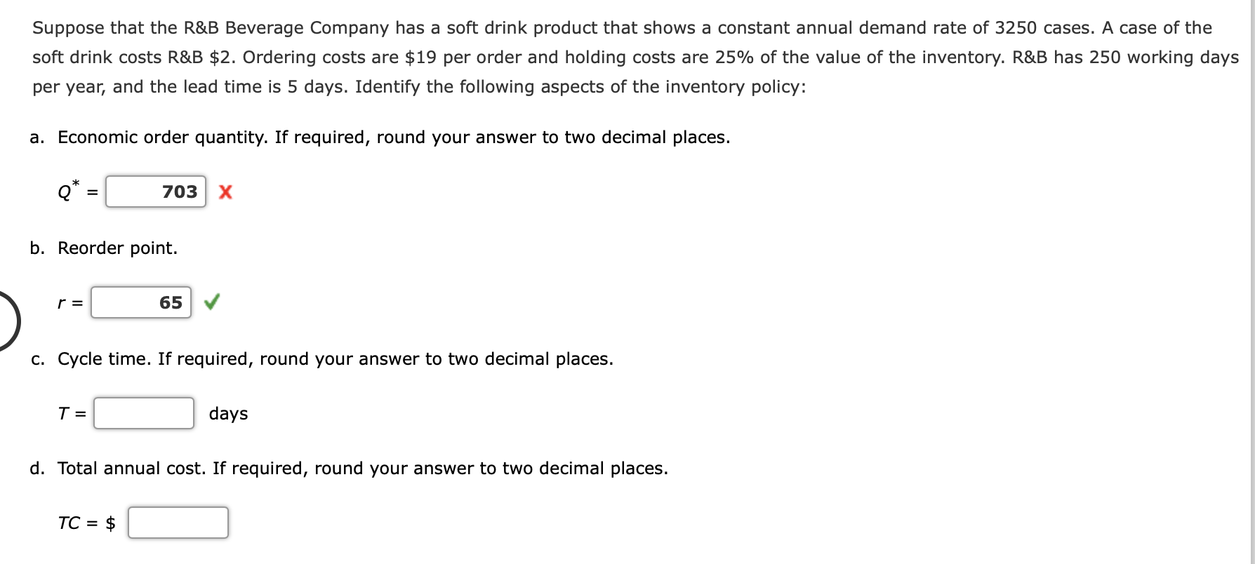 Solved Suppose that the R&B Beverage Company has a soft | Chegg.com