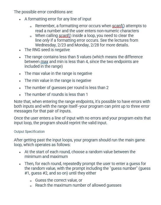 4.22 Program 4: Guessing Game 1. Introduction In this | Chegg.com