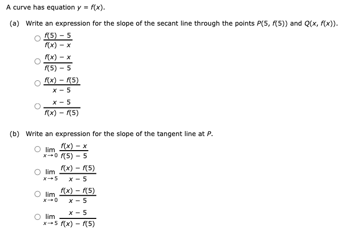 Solved A curve has equation y = f(x). (a) Write an | Chegg.com