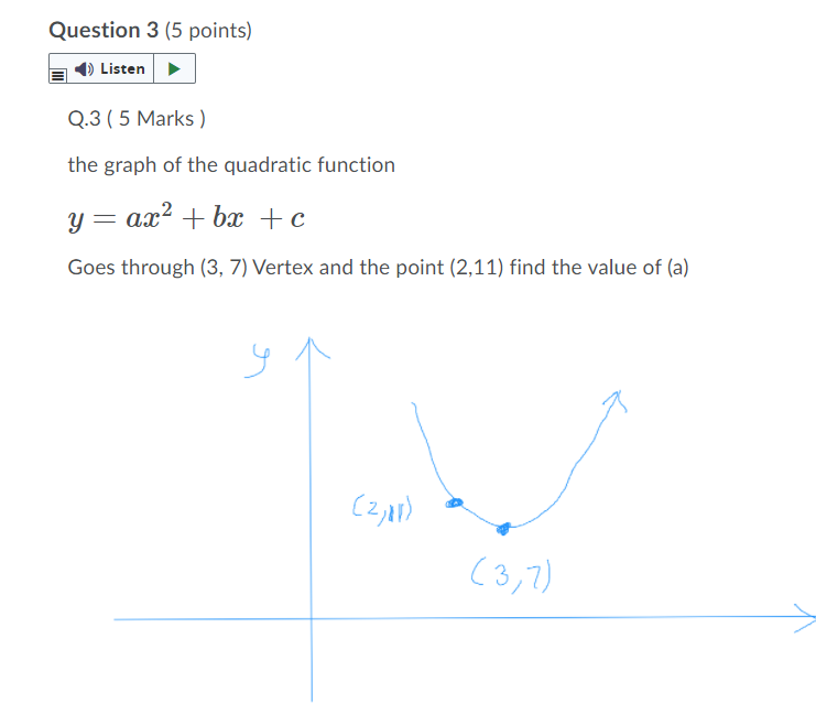 Solved Question 3 5 Points Listen Q3 5 Marks The 