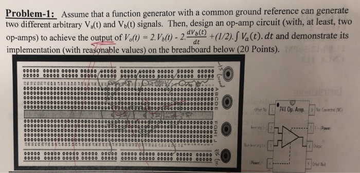 Solved Problem-l: Assume that a function generator with a | Chegg.com