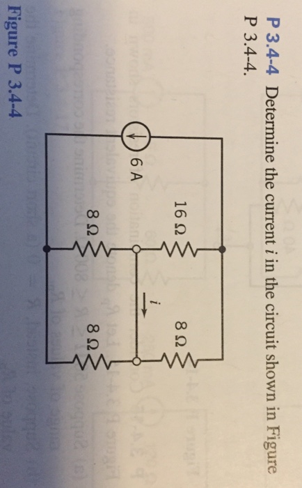 Solved Determine the current i in the circuit shown in | Chegg.com