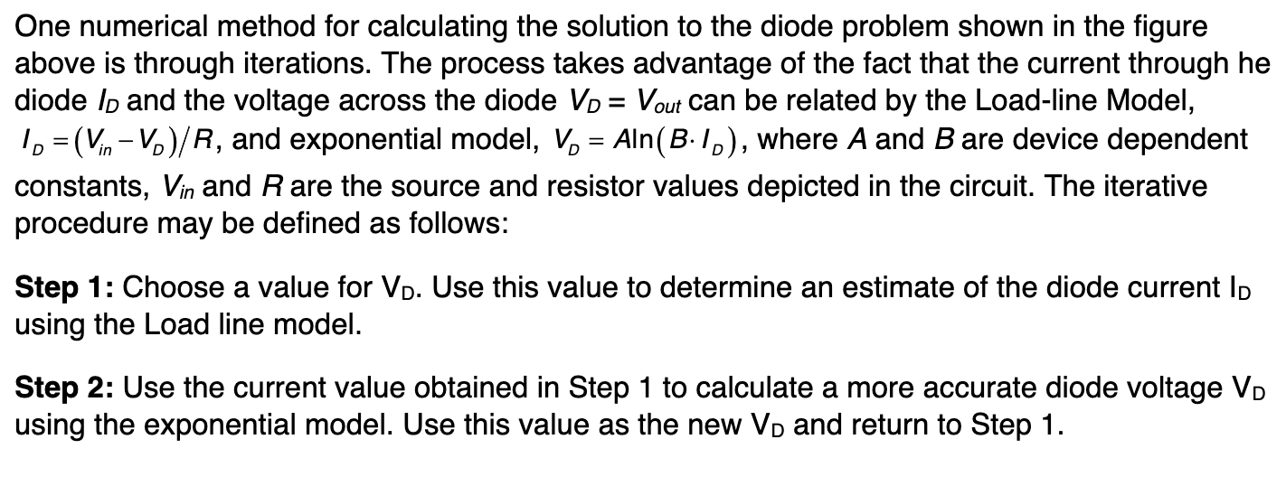 One numerical method for calculating the solution to | Chegg.com