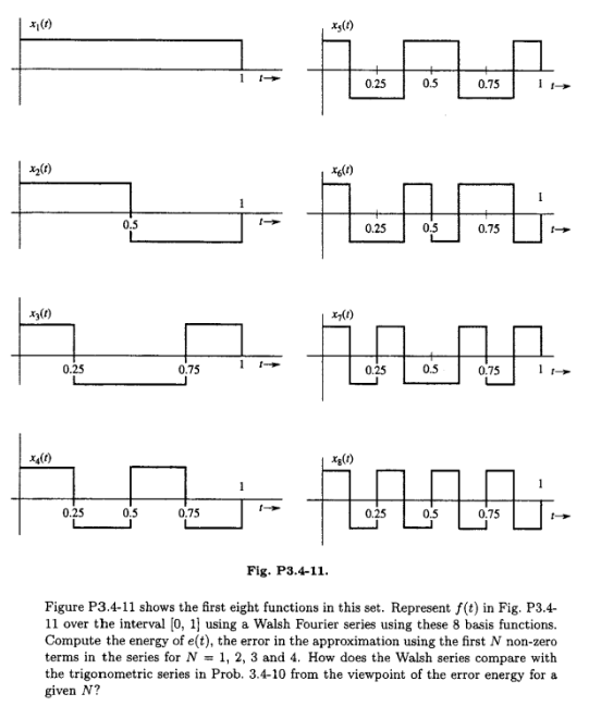 4 11 Walsh Functions Which Can Take On Only Two
