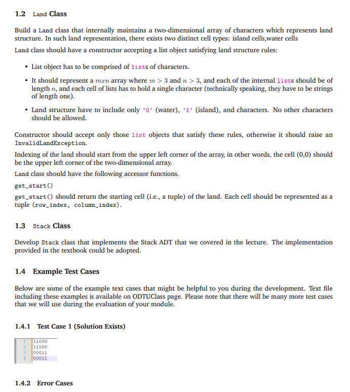 Solved 1 Finding Island (10 pts) In this assignment you are | Chegg.com