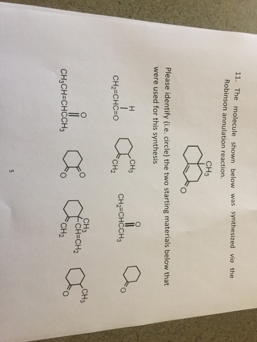 Solved The molecule shown below was synthesized via the | Chegg.com