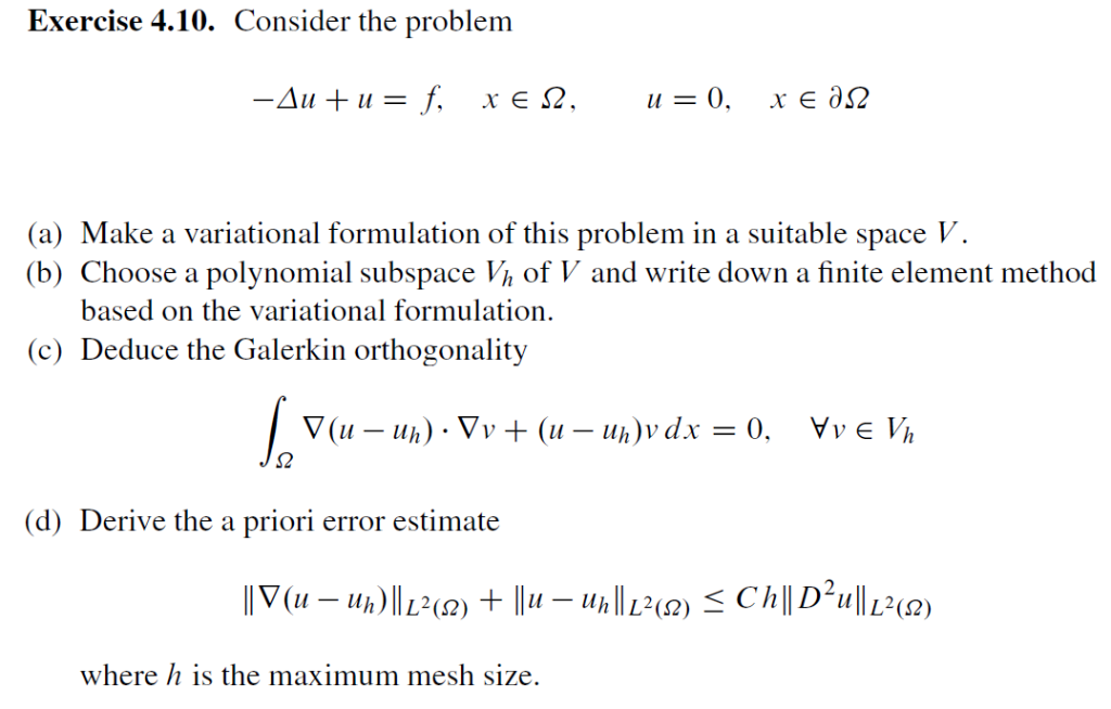 Exercise 4.10. Consider the problem (a) Make a | Chegg.com