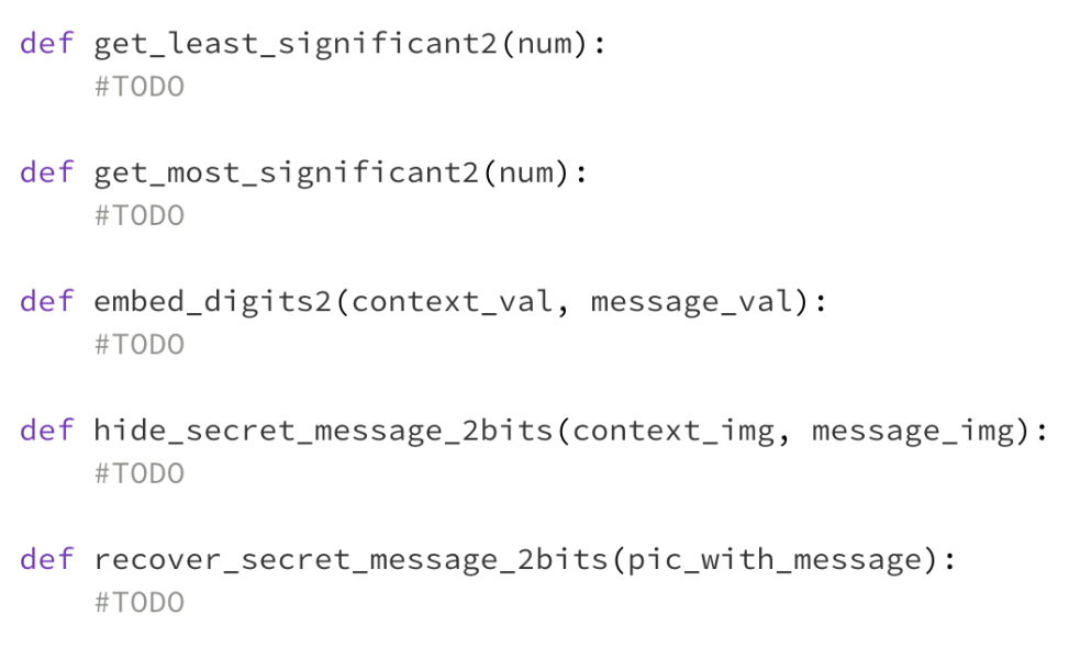 Solved In this PA, we will try to hide a message image | Chegg.com