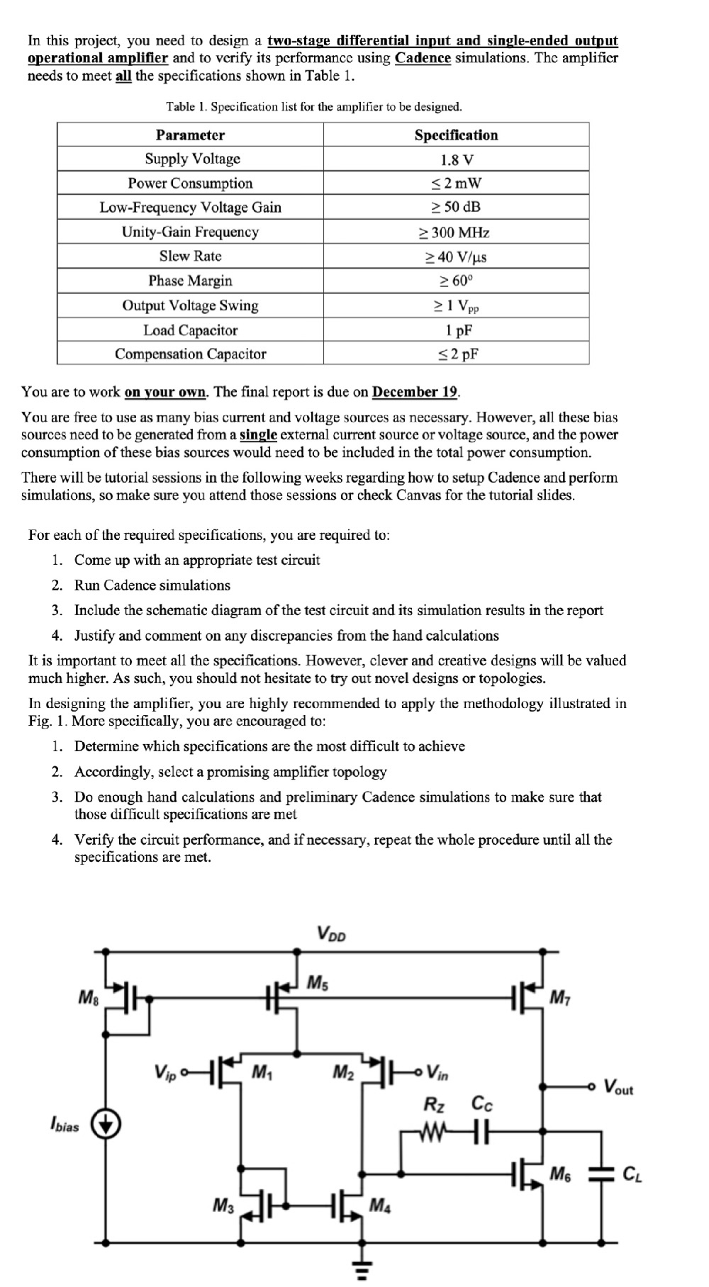 In this project, you need to design a two-stage | Chegg.com