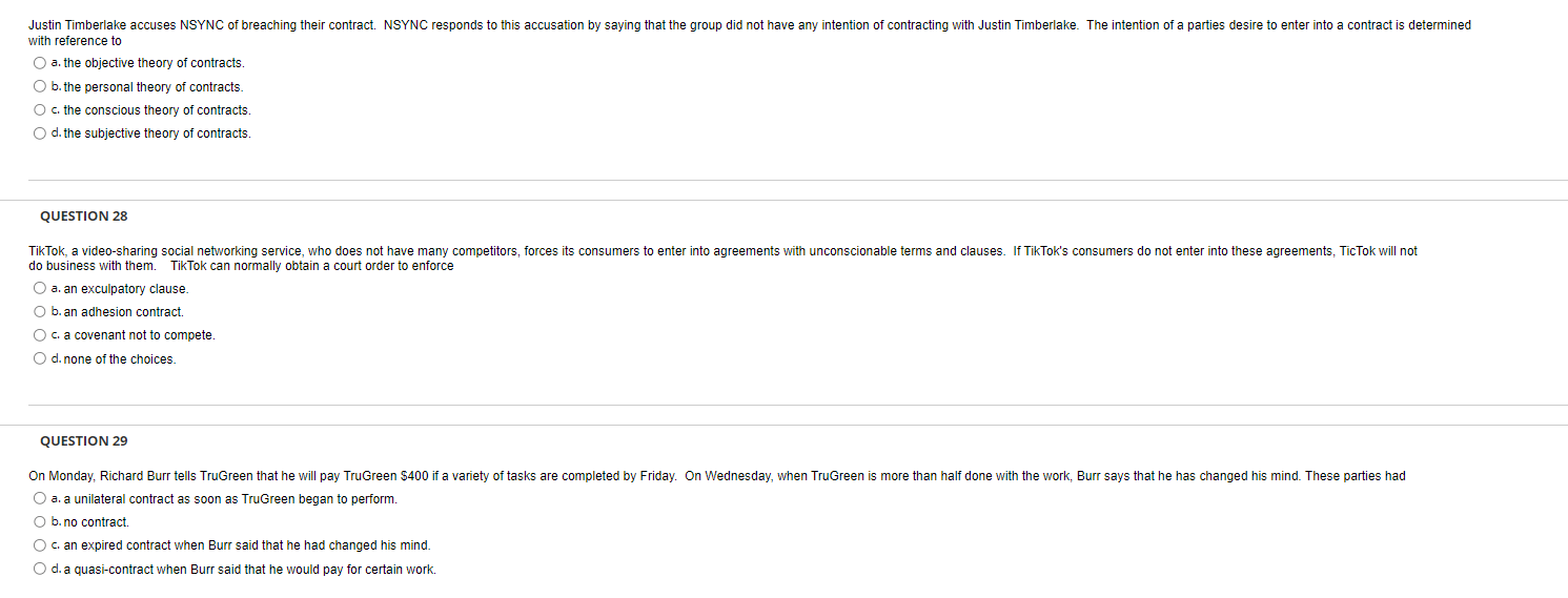 Solved with reference to a. the objective theory of | Chegg.com