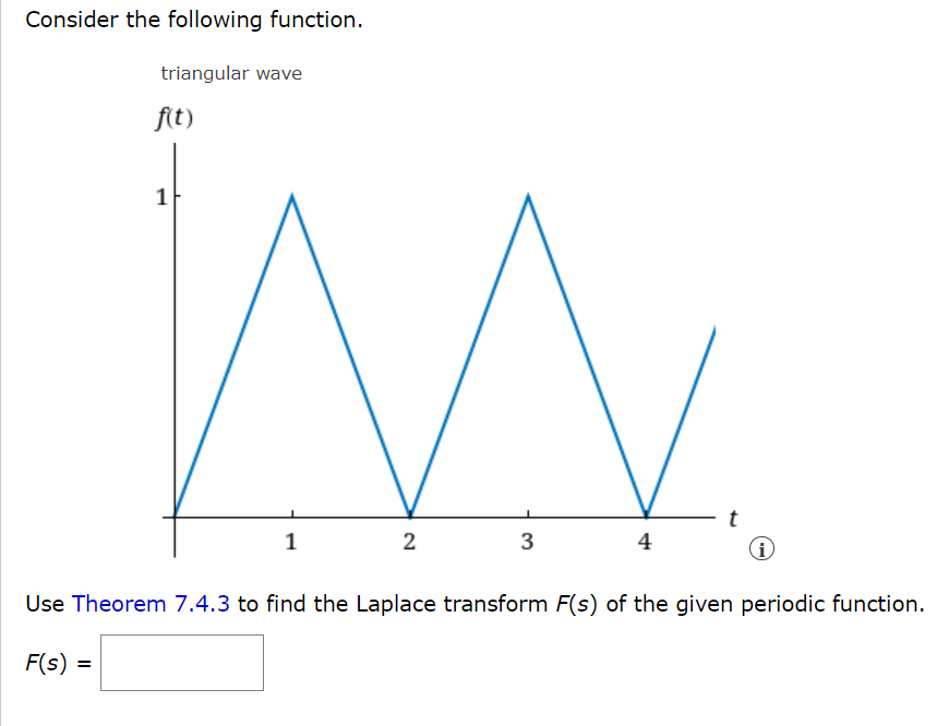 Consider the following function. triangular wave Use | Chegg.com
