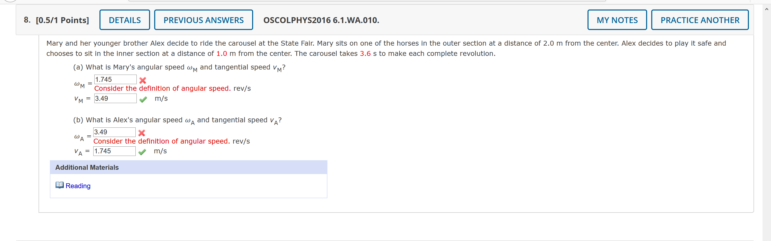Solved 8. [0.5/1 Points] DETAILS PREVIOUS ANSWERS | Chegg.com