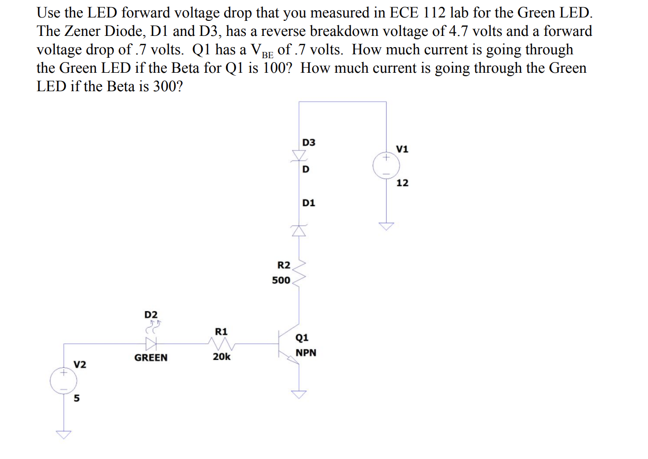 Solved Use the LED forward voltage drop that you measured in | Chegg.com