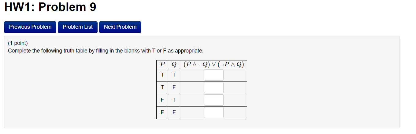 Solved HW1: Problem 9 Previous Problem Problem List Next | Chegg.com
