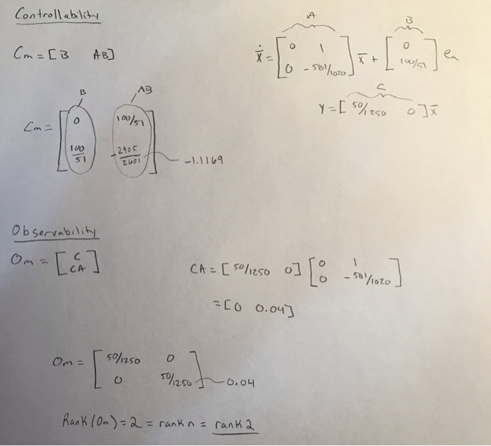 Solved Design A State Feedback Controller To Yield 05 