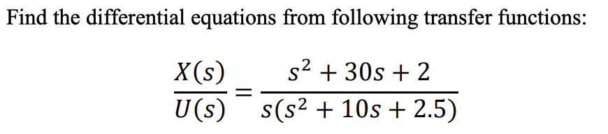 Solved Find the differential equations from following | Chegg.com