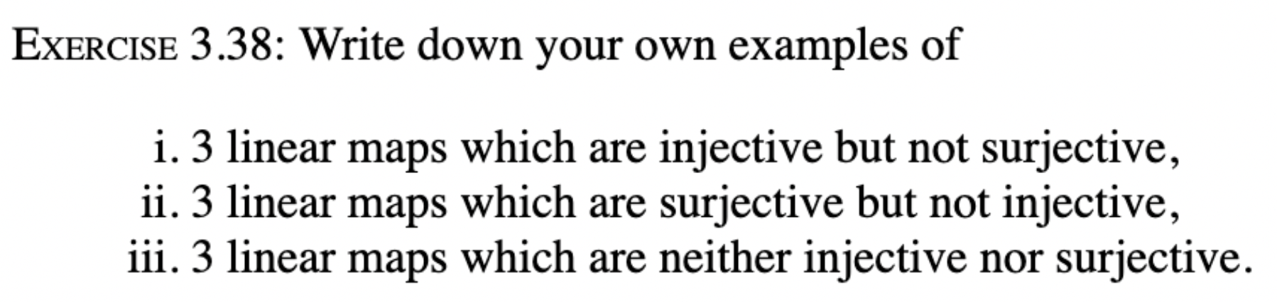 Solved EXERCISE 3.38: Write down your own examples of i. 3 | Chegg.com