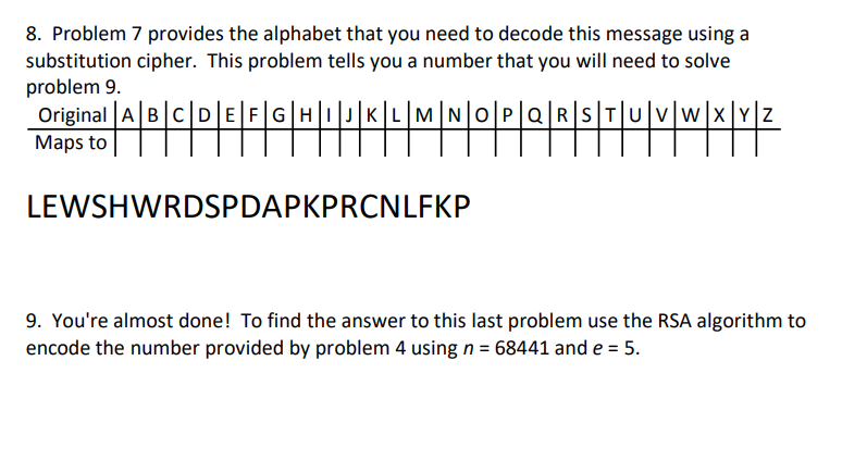 Solved Question 7: Decode this message using a Vigenere | Chegg.com