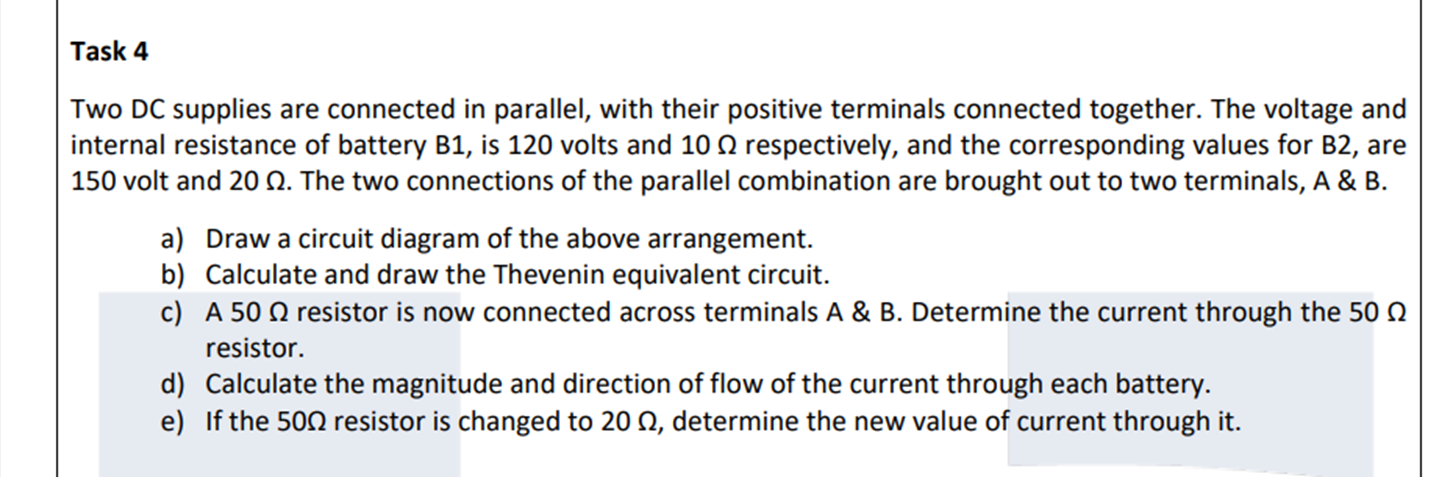 Solved Two DC supplies are connected in parallel, with their | Chegg.com