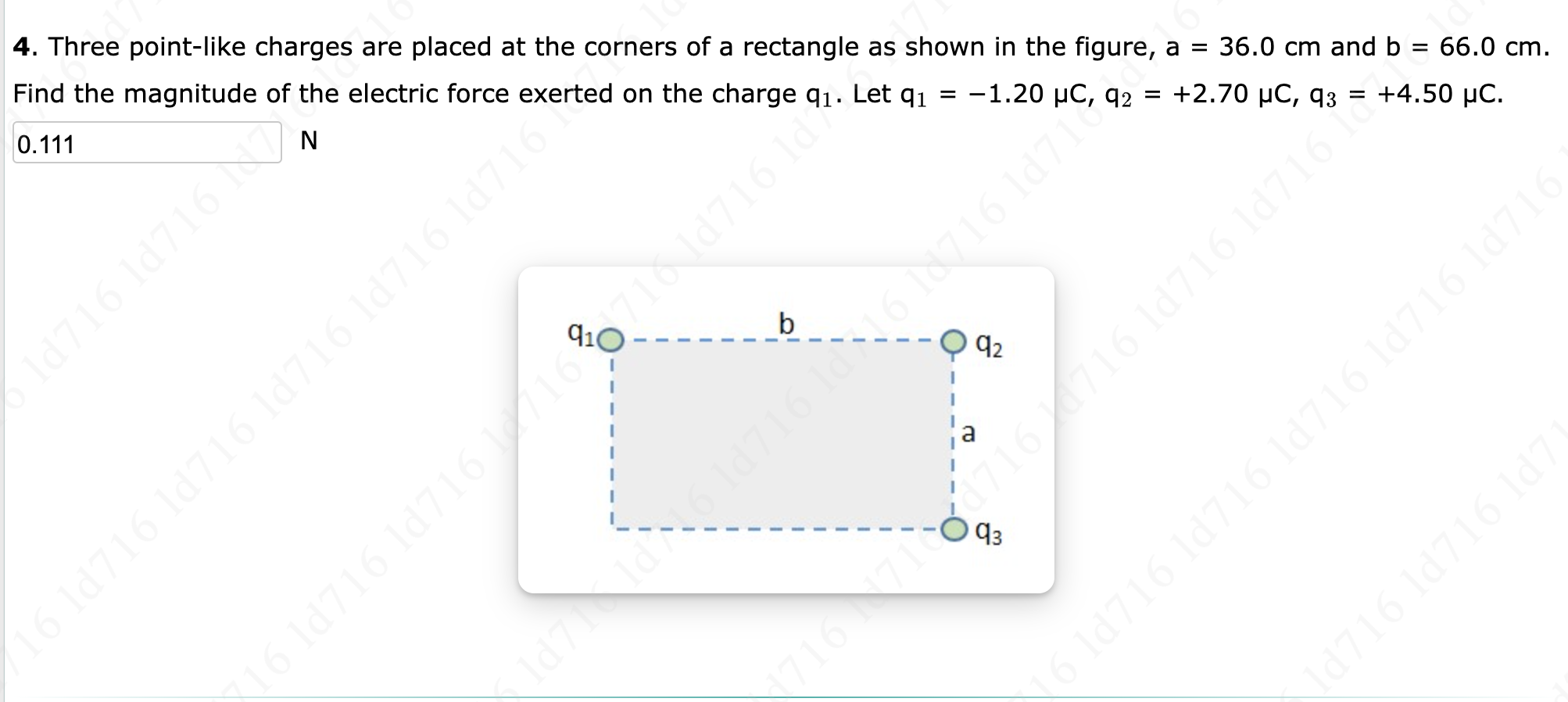 Solved Three point-like charges are placed at the corners of | Chegg.com