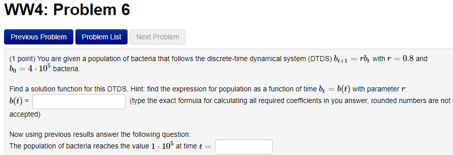 Solved WW4: Problem 6 Previous Problem Problem List Next | Chegg.com