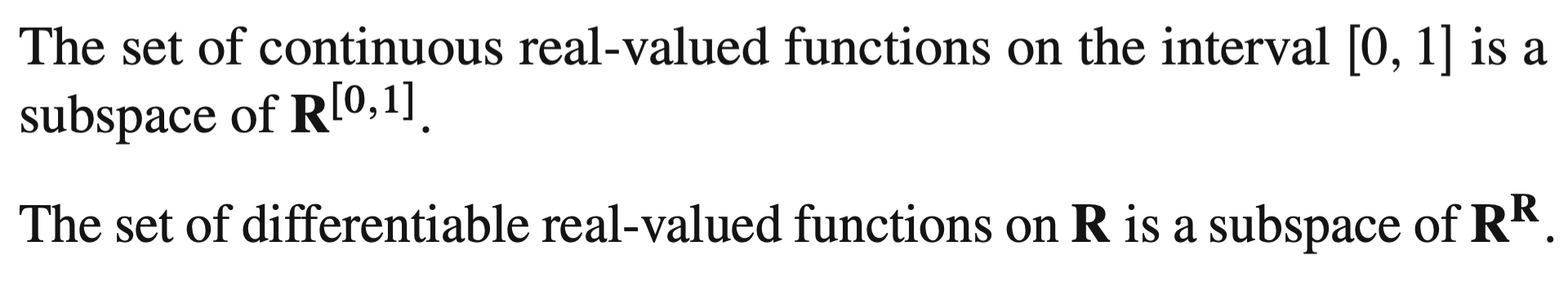 Solved The Set Of Continuous Real Valued Functions On The