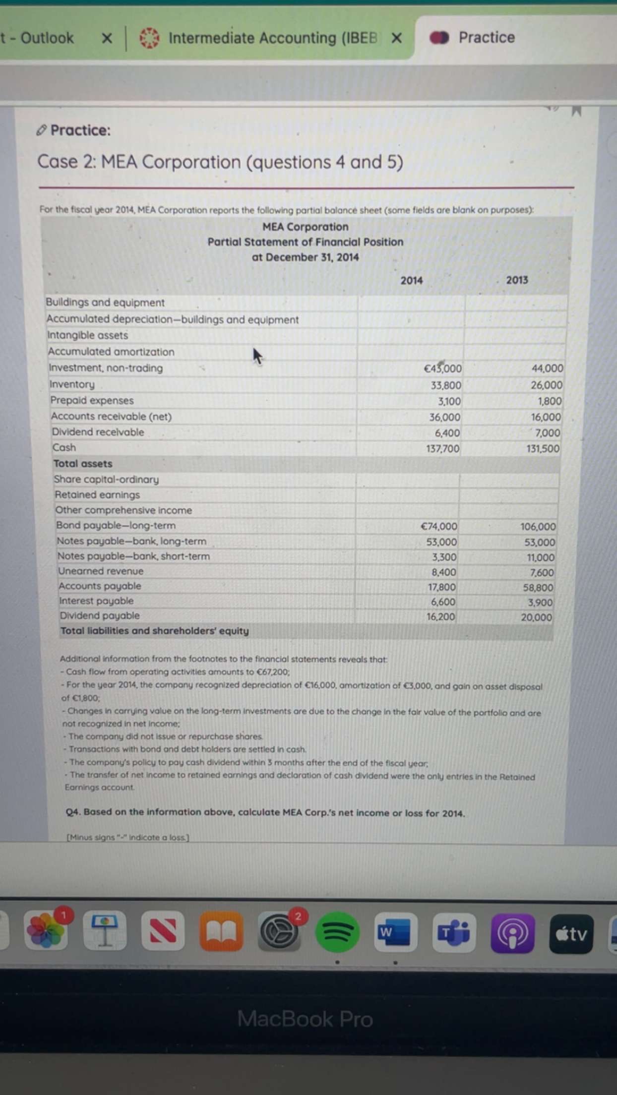 Case 2: MEA Corporation (questions 4 and 5) For the | Chegg.com