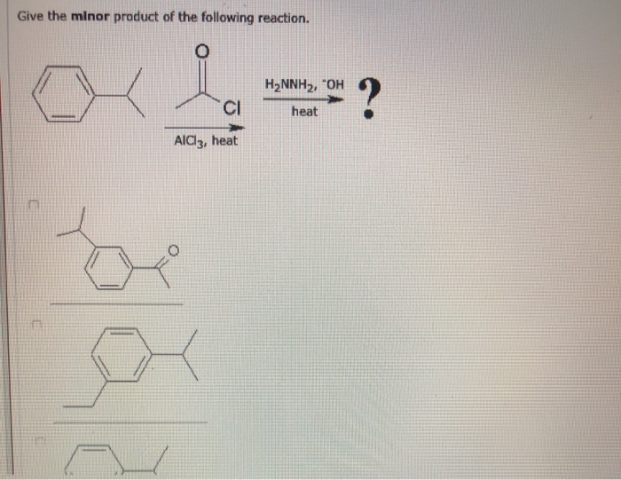 Solved What is the major organic product of the following | Chegg.com