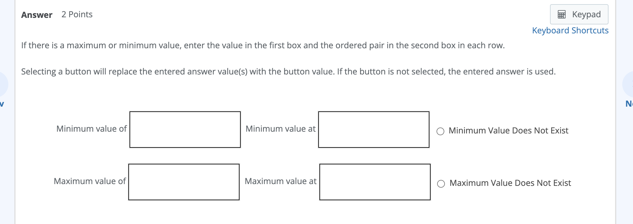 Solved Answer 2 Points Keypad Keyboard Shortcuts If There Is 9386
