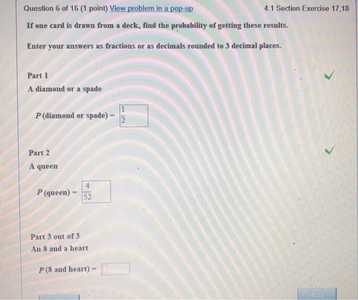 Solved Question 6 of 16 (1 point) View problem in a pop-up | Chegg.com