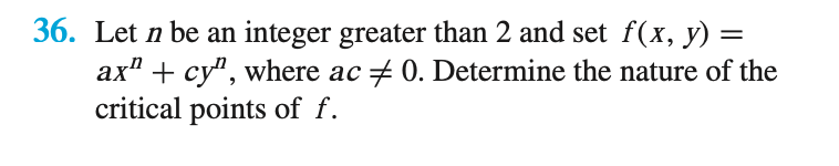 Solved 36. Let n be an integer greater than 2 and set | Chegg.com