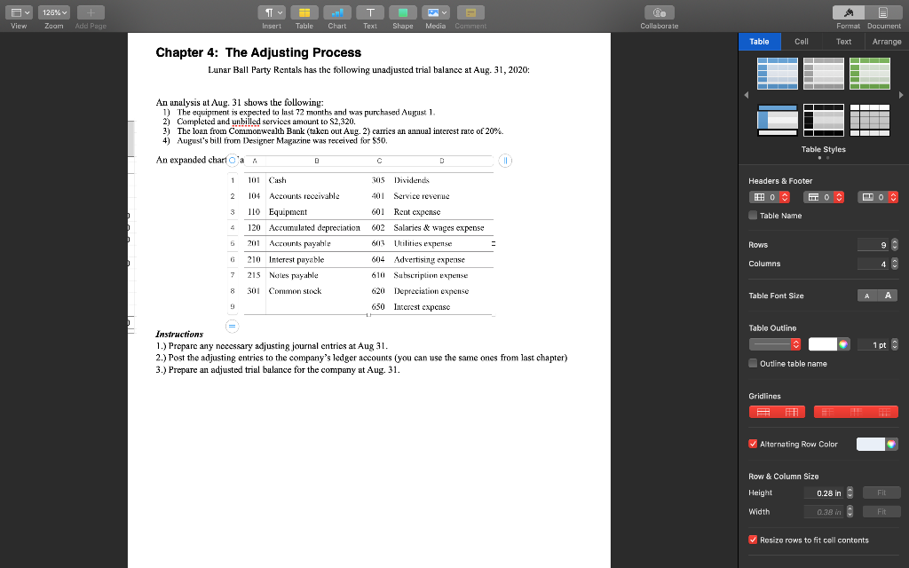 126% + Zoom Add Page T Text E Format Document View | Chegg.com